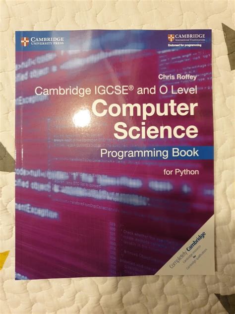 Cambridge Igcse And O Level Computer Science Programming Book For Python Hobbies And Toys Books