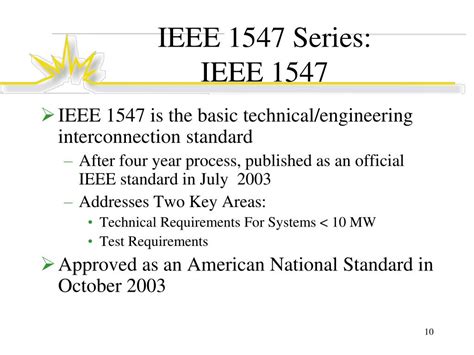 PPT IEEE 1547 The DG Interconnection Standard PowerPoint Presentation ID 254976