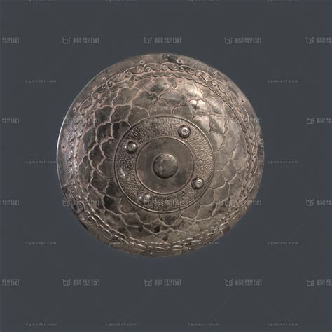 Pbr材质 盾牌模型 防具模型库 Maya Ma Mb 模型下载 Cg模型网
