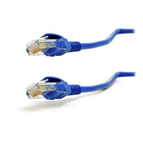 Cable De Red 3 5 10 20 30 40 Metros Azul Con Capucha