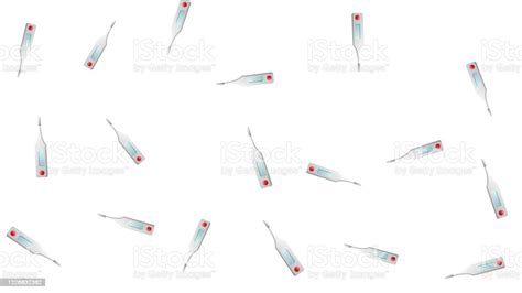 흰색 배경의 온도를 측정하기위한 현대 디지털 온도계의 의료 과학 의료 개체의 끝없는 원활한 패턴 벡터 일러스트레이션 0명에 대한 스톡 벡터 아트 및 기타 이미지 Istock