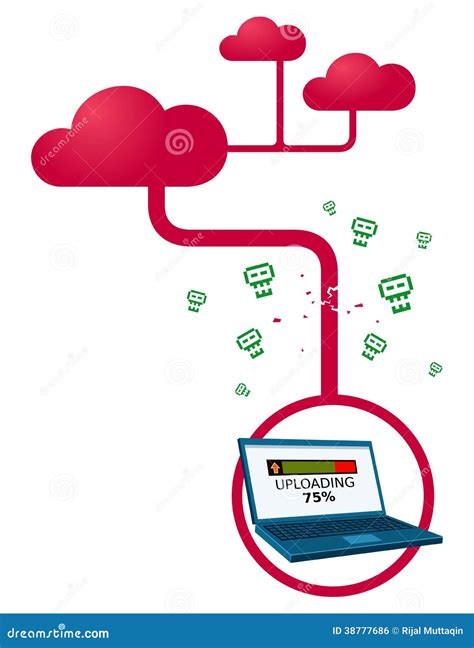 Virus Interrupting Upload Stock Vector Illustration Of Interrupt 38777686