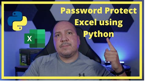 password protect excel using python youtube