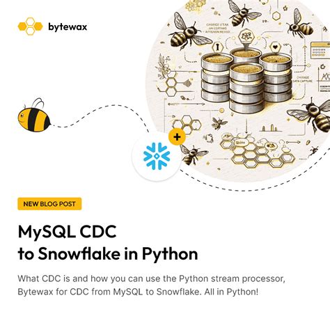 Mysql Cdc To Snowflake In Python Bytewax