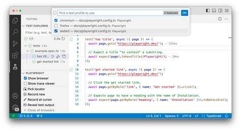 入门 Vs Code Playwright 中文网