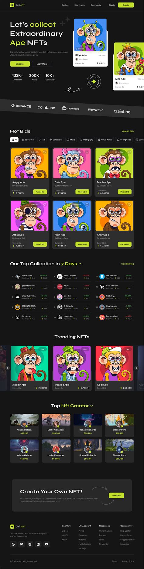 NFT Marketplace UX UI Design Behance