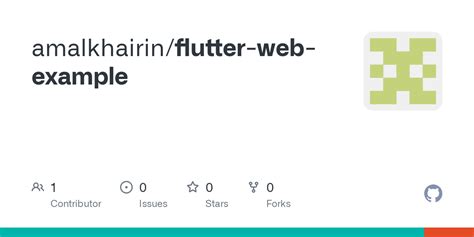 GitHub Amalkhairin Flutter Web Example