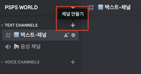 디스코드 서버 세팅하는 방법 02 psps