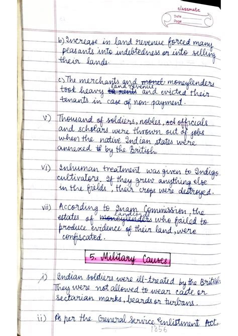 ICSE History And Civics Class X Handwritten Notes Pdf Education