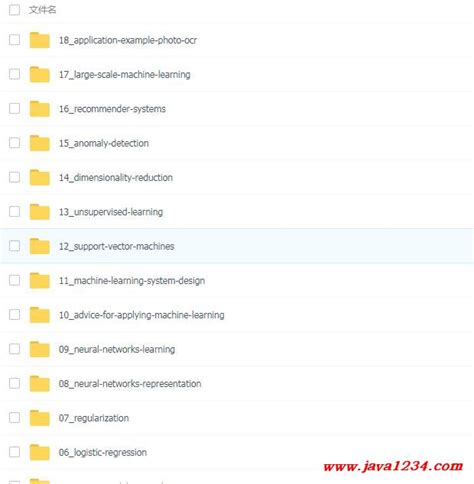 吴恩达全套机器学习视频教程 带中文字幕 下载 java知识分享网 免费java资源下载