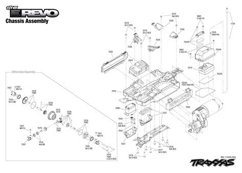 Exploded View Traxxas E Revo 116 Chassis Astra