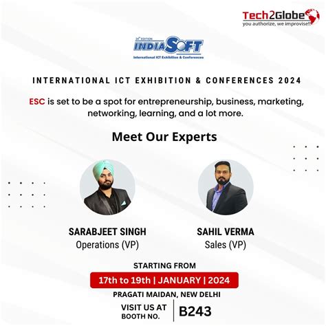tech2globe on linkedin tech2globe esc indiasoft2024 indiasoft