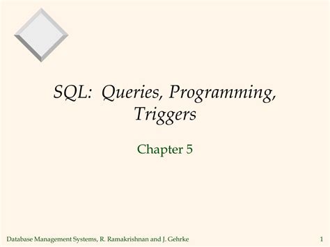 Ppt Sql Queries Programming Triggers Powerpoint Presentation Free