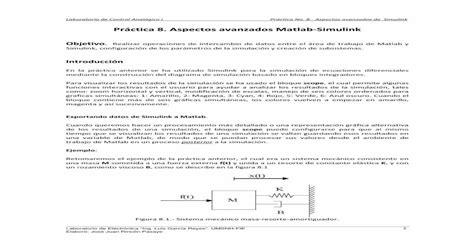 Práctica Aspectos avanzados Matlab Simulinkjrincon Practica LCA pdf Aspectos avanzados