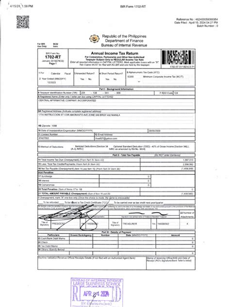 2023 Caci Itr Afs Pdf
