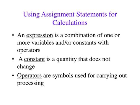 Ppt Chapter 3 Variables Assignment Statements And Arithmetic