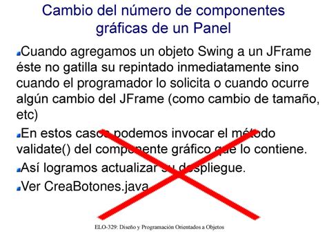 Programación De Interfaces Gráficas En Java Objetivo Programar
