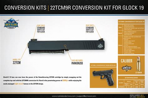 Conversion Kit For Glock 19 23 Armscor International Inc