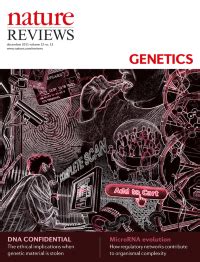Volume Nature Reviews Genetics