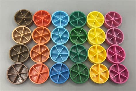 vintage trivial pursuit 4 sets game pieces 24 pies and 144 wedges vgc lot