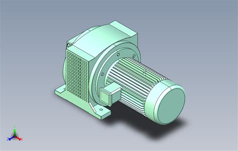 Yct电磁调速电机滑差电机无极调速速电机 Yct250 4a Step模型图纸下载 懒石网