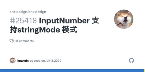 InputNumber 支持stringMode 模式 Issue ant design ant design GitHub