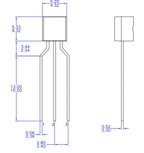 Pn2222a General Purpose Transistor Free Online Pcb Cad Library