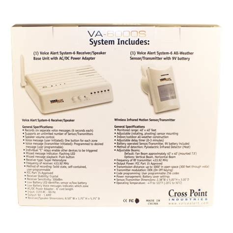 Voice Alert System 6 Home Security System Supreme Defense