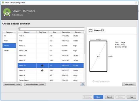 android setup emulator or create avd android virtual device tutlane