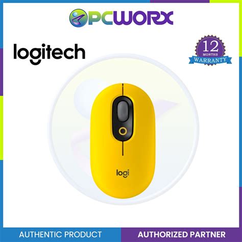 Logitech POP Wireless Mouse With Emoji Button Function Blast Yellow Wireless Mouse Shopee