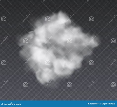 Cloudy Effect Chemistry Standing Fog And White Smoke Isolated On