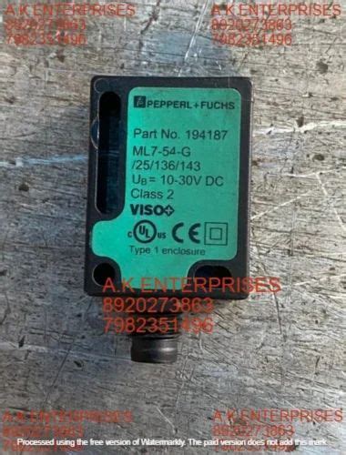 Pepperl Fuchs Sensors Ml7 54 G 25 136 143 Ultrasonic At ₹ 7800 Piece In New Delhi