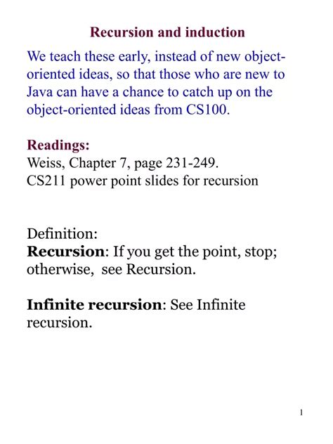 Ppt Recursion And Induction Powerpoint Presentation Free Download Id9682672