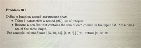 Solved Define Functions To Perform The Following Tasks