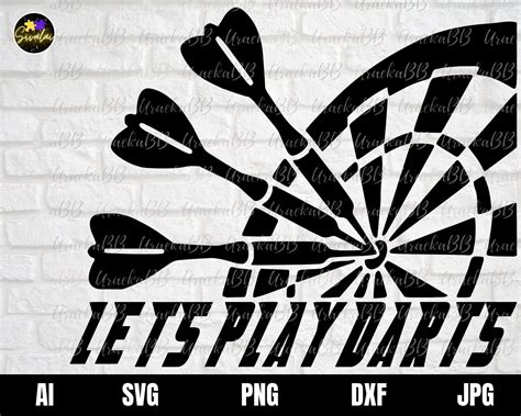 darts logo svg darts svg dart board svg dart game svg file etsy