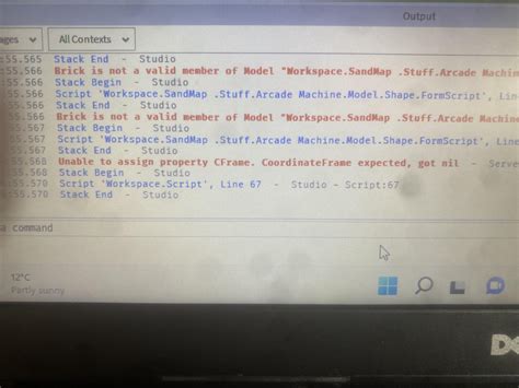 so im having a error on my script with cframe can yall tell me how to