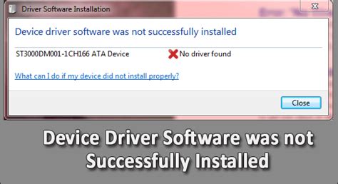 [100 Solved] Device Driver Software Was Not Successfully Installed