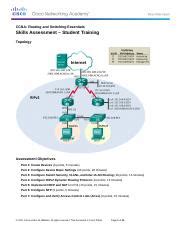 Ccna2 Skills Exam Doc CCNA Routing And Switching Essentials Skills Assessment Babe