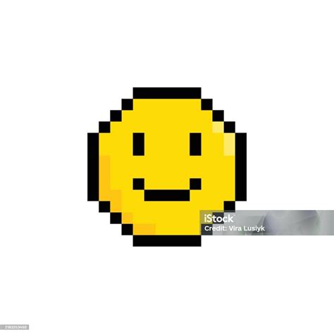 픽셀 아트 사랑 미소 아이콘 벡터 게임 8 비트 픽셀 이모티콘 아이콘 감정에 대한 스톡 벡터 아트 및 기타 이미지 감정