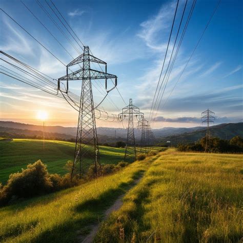 A Series Of Interconnected Power Grids And Transmission Lines