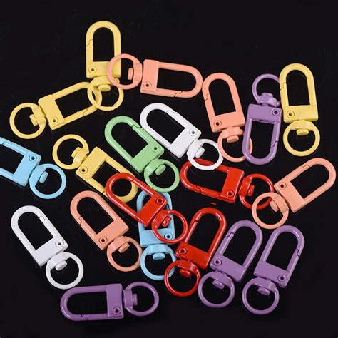 50 Pcs Metal Swivel Trigger Buckle Key Ring Shopee Malaysia
