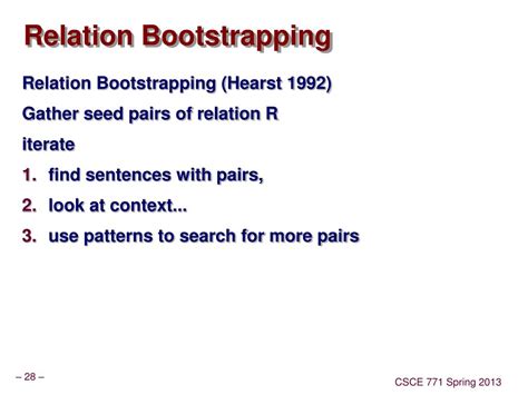Ppt Lecture 14 Relation Extraction Powerpoint Presentation Free Download Id4467259