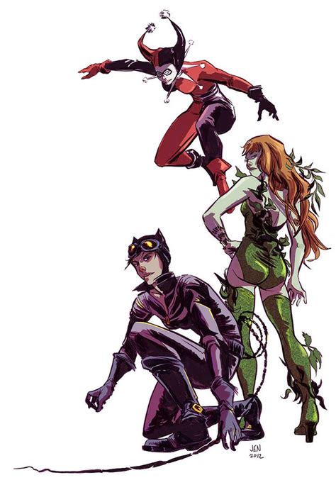 Gotham Sirens By Lilithim Gotham City Gotham Harley Quinn Art