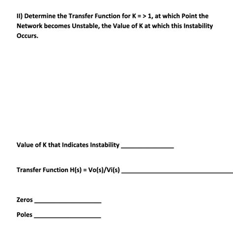 Solved 3 For The Active RC Filter Shown Below The Chegg Com