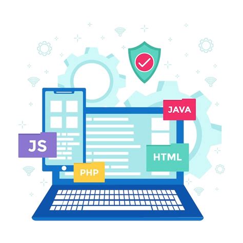 Premium Vector App Development Illustration