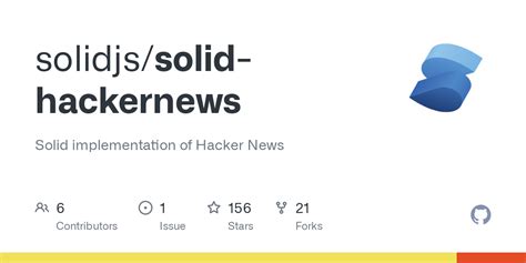 Github Solidjs Solid Hackernews Solid Implementation Of Hacker News