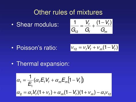 Ppt Rules Of Mixture For Elastic Properties Powerpoint Presentation Free Download Id440630