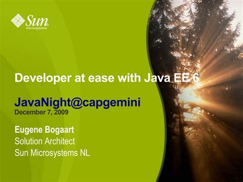 Java Enterprise Edition 6 Overview Ppt