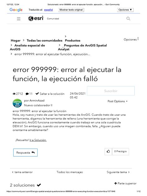 Solucionado Error 999999 Error Al Ejecutar Función Ejecución
