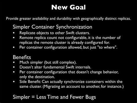 Swift Container Sync Ppt
